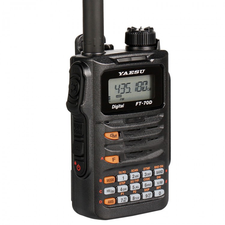 Yaesu FT-70DR Dual Band Walkie Talkie Handheld Transceiver VHF UHF Radio 5W IP54 Covers 1.5-3KM ...