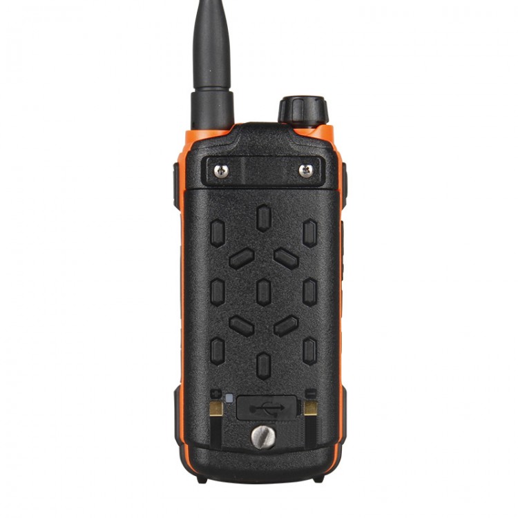 SHX-8800 Orange VHF UHF Walkie Talkie 5W Handheld Transceiver Bluetooth Write Frequency Desktop ...