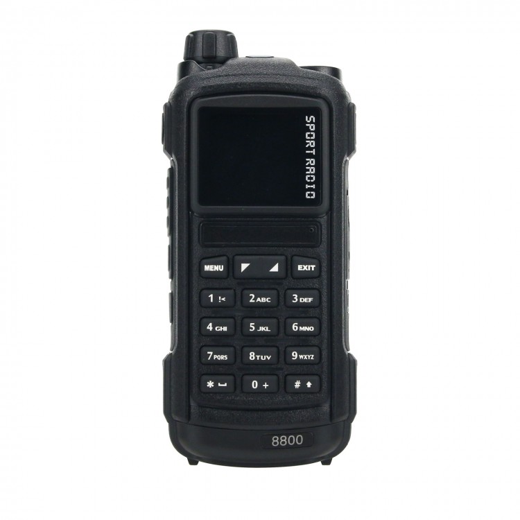 SHX-8800 Black VHF UHF Walkie Talkie 5W Handheld Transceiver Bluetooth Write Frequency Desktop ...