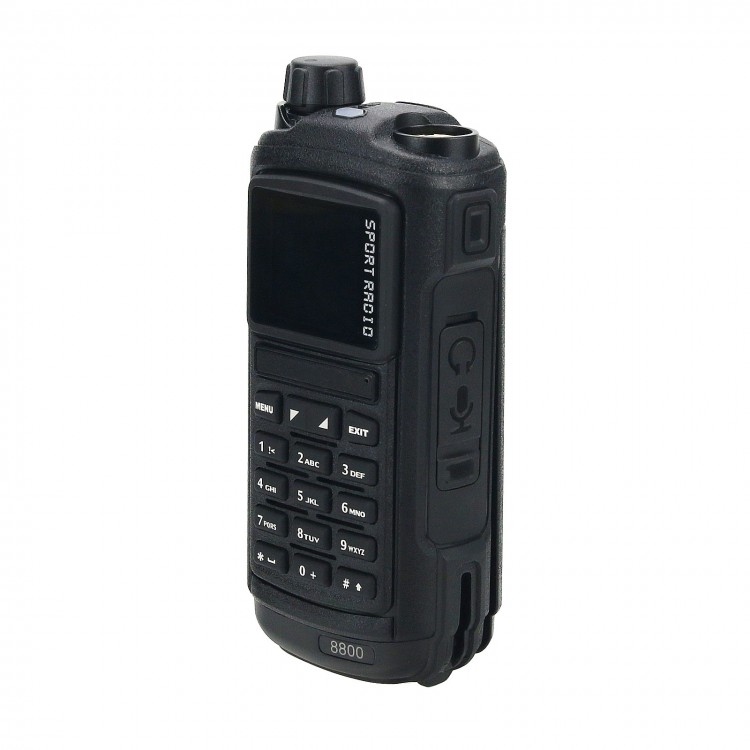 SHX-8800 Black VHF UHF Walkie Talkie 5W Handheld Transceiver Bluetooth Write Frequency Desktop ...