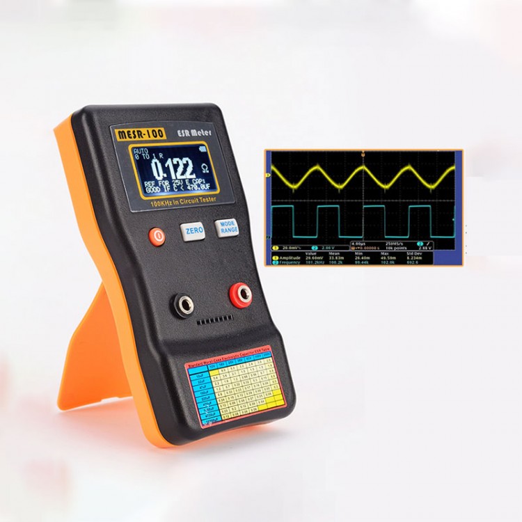MESR-100 ESR Meter Tester 100KHz In Circuit Tester ESR Tester Capacitor ...