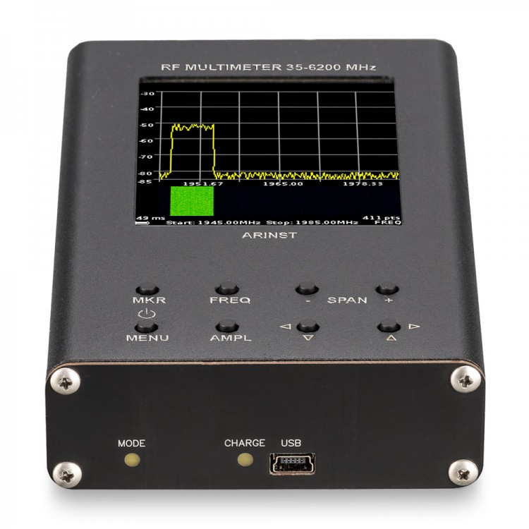 Arinst Ssa Tg R2s Rf Multimeter 35 6200mhz Rf Spectrum Analyzer With