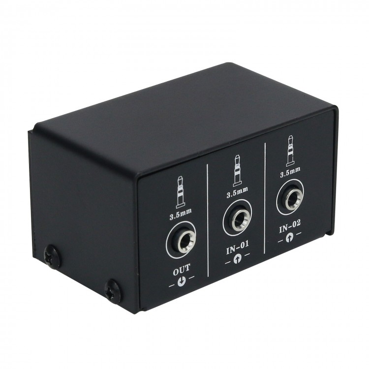 2 In 1 Out Or 1 In 2 Out Audio Source Signal Selector Switcher 3 5mm Headphone Jack Interface