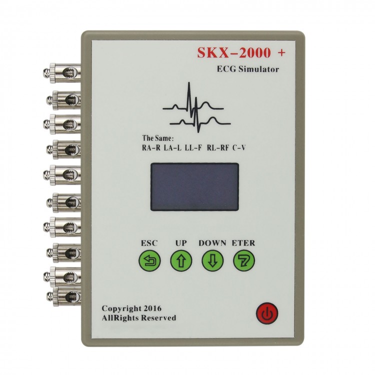 Ecg Simulator Ecg Signal Generator With Oled Display Rechargeable Type Skx 2000c Free
