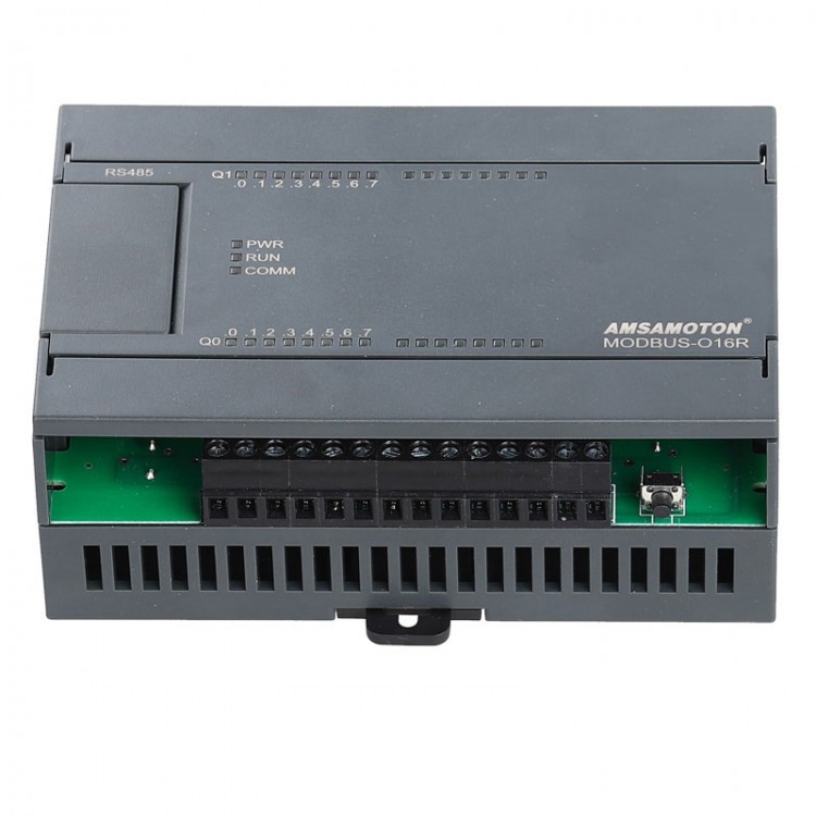 MODBUS-O16R Modbus RTU Protocol IO PLC Extensible Module 16 input/output Relay Module - Free ...