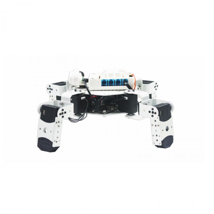 Bionic Quadruped Robot Spider Robot White Assembled For Graphical Programming Obstacle Avoidance ...