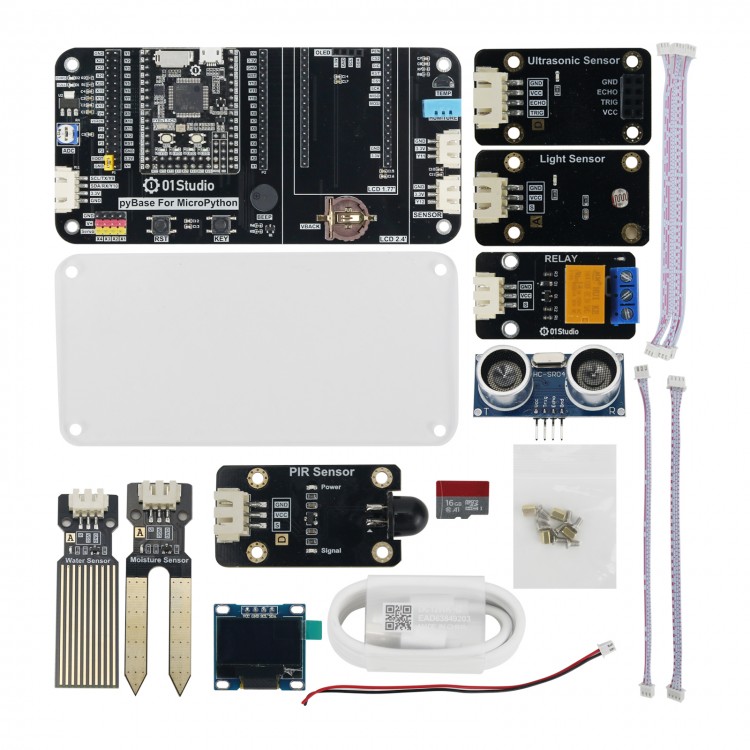 Kit For Stm32 Mcu Micropython Programming Micropython Pyboard With Multiple Sensors Free