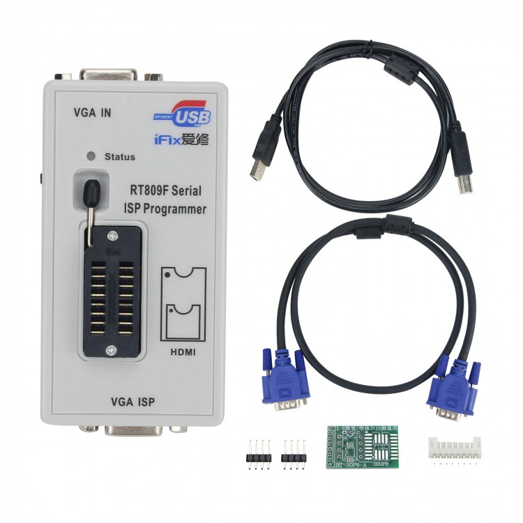 RT809F Standard Serial ISP Programmer USB Programmer Smart Read-Write ... RT809F Standard Serial ISP Programmer USB Programmer Smart Read-Write ...