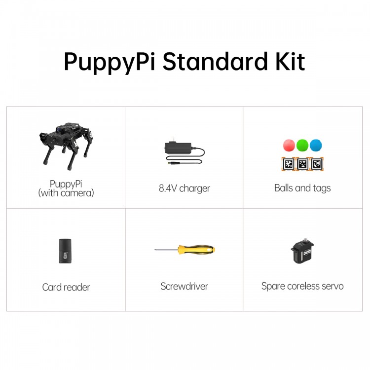 PuppyPi Standard Kit AI Robot Quadruped Robot ROS Open Source Robot Dog ... PuppyPi Standard Kit AI Robot Quadruped Robot ROS Open Source Robot Dog ...