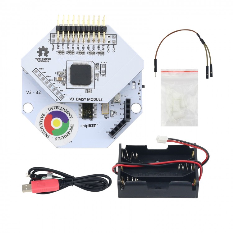 OpenBCI V3 compatible Open Source Arduino EEG Brain Wave Module 8 Channels Cable Version - Free ...