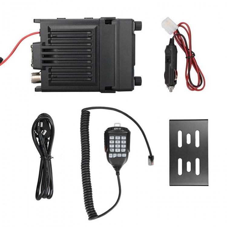 QYT KT-5000 25W 10KM VHF UHF Transceiver Mini Mobile Radio with ...