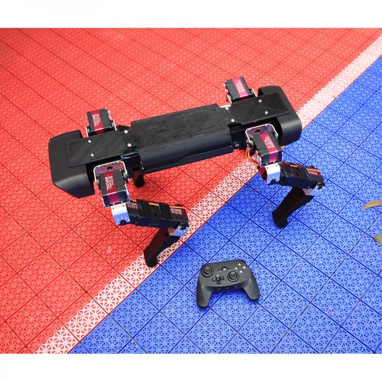 ROS Open Source AI Robot Dog Bionic Quadruped Robot Basic Version Supporting RC Controller ...
