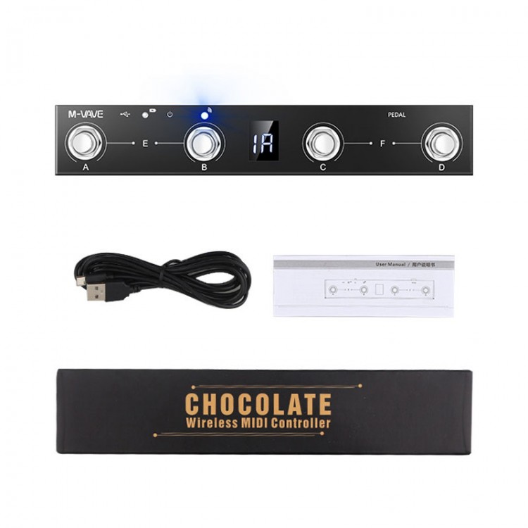 Chocolate Midi Controller Multi Function Wireless Midi Footswitch Programmable With Cubesuite