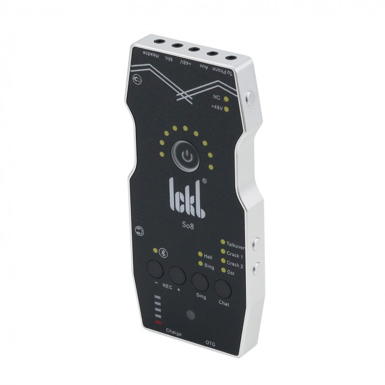 ICKB SO8 Fifth Generation Live Sound Card Rechargeable Sound Card Cellphone Livestreaming Gadget ...