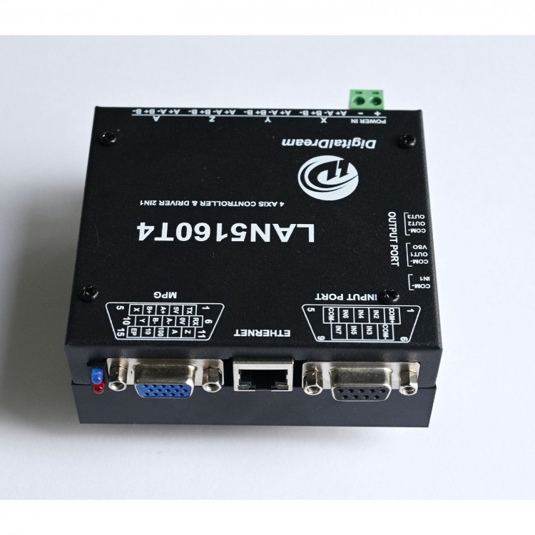 Mach3 LAN5160T4 4-Axis Control Board Ethernet Interface CNC Motion Controller & Driver 2 in 1 ...
