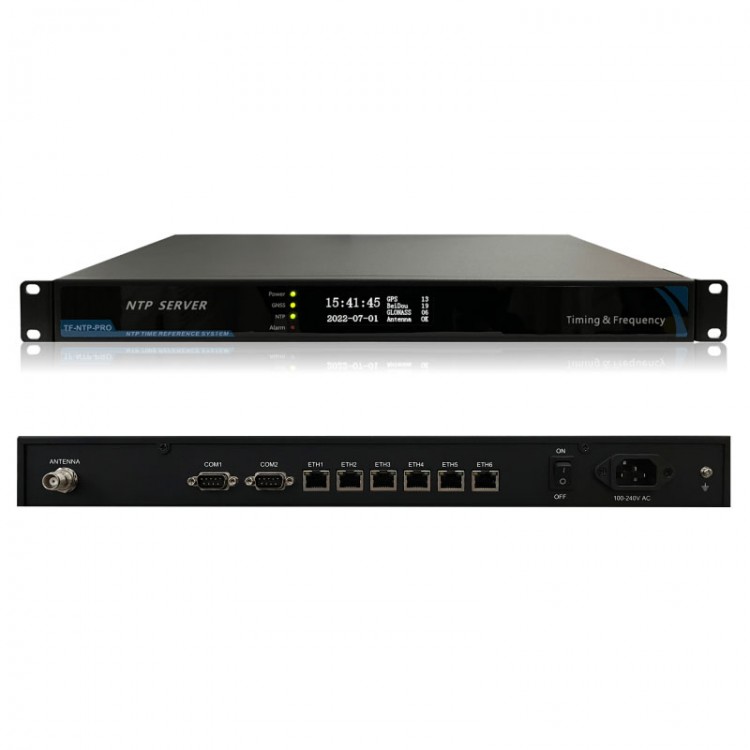 Tf Ntp Pro 6 Port Network Time Server Ntp Server 30m 98 4ft Antenna