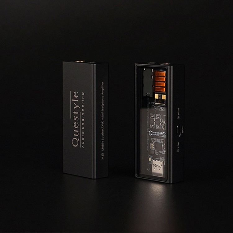 Questyle M15 Mobile Lossless DAC Hifi Headphone Amplifier 3.5MM & 4.4MM Balanced Output for ...