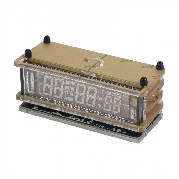 VFD Clock Desktop Clock Alarm Clock Wifi Timing 12/24 Hour with Vacuum Fluorescent Display and ...