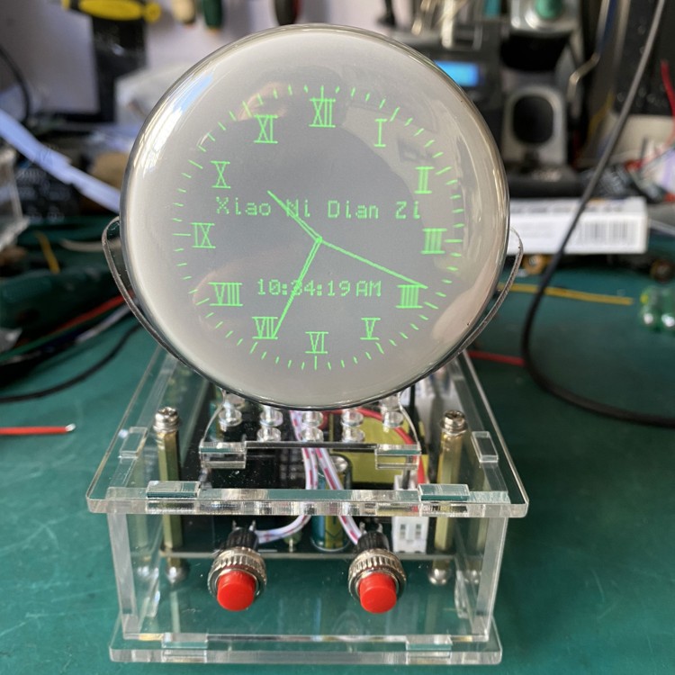 TZT OSCLK-MK2 Assembled Oscilloscope Clock 7SJ32 Oscilloscope Tube ... TZT OSCLK-MK2 Assembled Oscilloscope Clock 7SJ32 Oscilloscope Tube ...