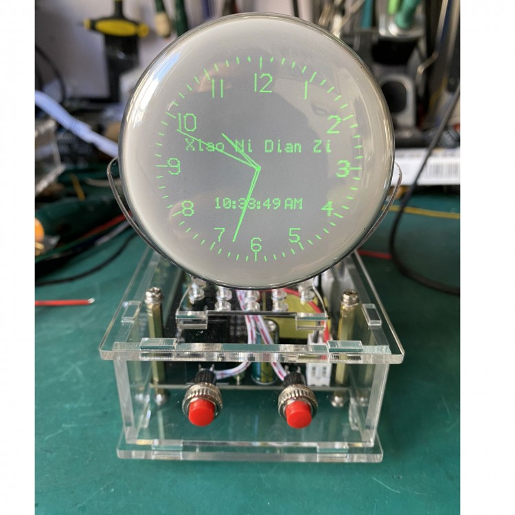 TZT OSCLK-MK2 Assembled Oscilloscope Clock 7SJ32 Oscilloscope Tube ... TZT OSCLK-MK2 Assembled Oscilloscope Clock 7SJ32 Oscilloscope Tube ...