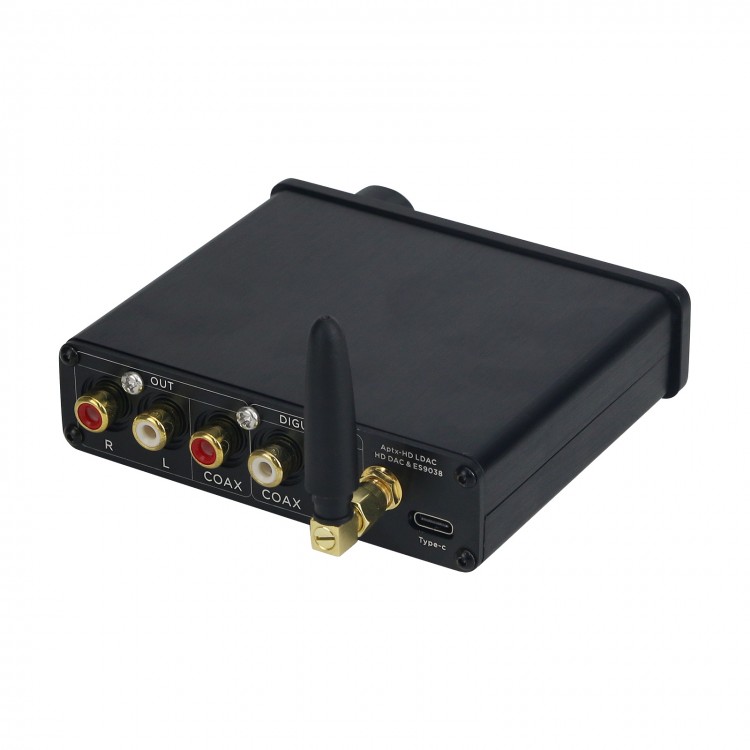 BRZHIFI BT-30 BT5.1 Bluetooth Receiver USB DAC ES9038 Audio Decoder ...