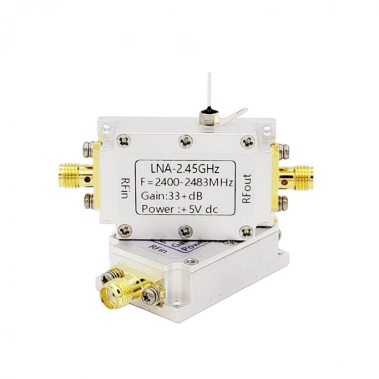 2.4GHz LNA Low Noise Amplifier RF Amplifier Module with SMA Female Connector for VTX Bluetooth ...