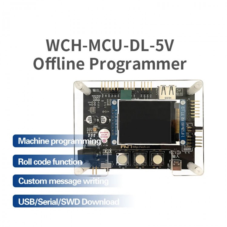 Wch Mcu Dl 5v 5v Offline Programmer Based On Ch32v208w Programming Tool Support Usbserialswd
