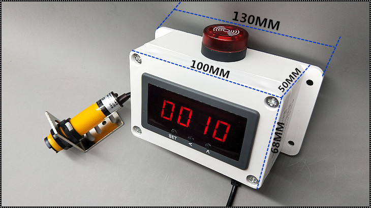 Production Digital Counter Display W Single Ir Photoelectric Sensor
