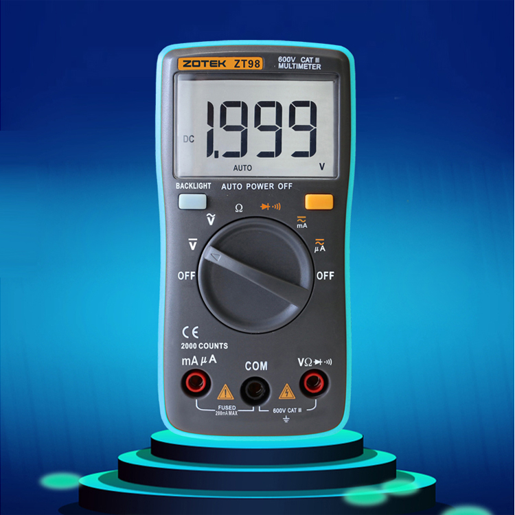 ZOTEK ZT98 600V CAT III Multimeter Autoranging Digital Multimeter ...